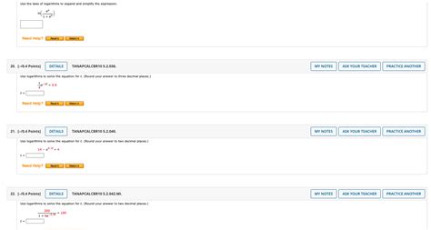 Solved Use The Laws Of Logarithms To Expand And Simplify The Chegg