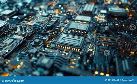 Highly Detailed Technology Texture Ai Supercomputer Chrome Stock Image Image Of Creative