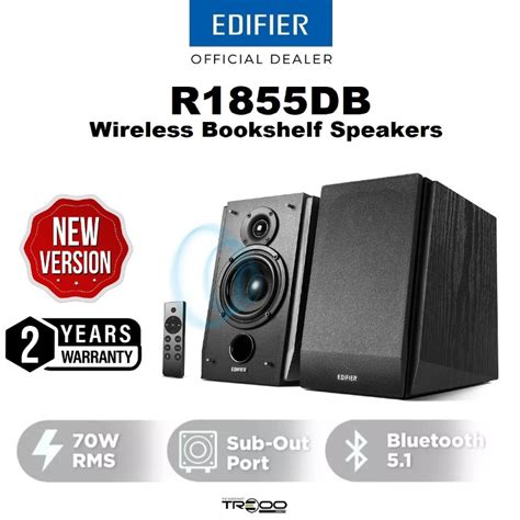 Edifier R1855DB Wireless Bluetooth Desktop Bookshelf Speakers Audio Earphones On Carousell