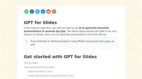 GPT For Slides AI Wiki Tools