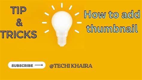 How To Add Thumbnail On You Tube Youtube