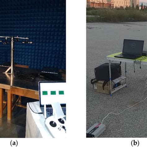 The Experimental Session During A Indoor And B Outdoor Measurements
