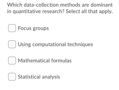 Quantitative Methods Formulas