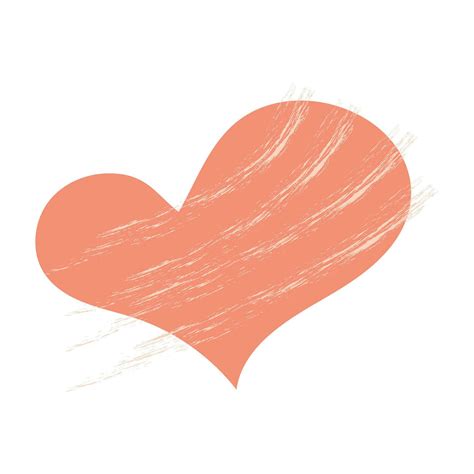 Decorative Boho Heart With Brush Strokes Abstract Geometric Element Aesthetic Symbol 30906375