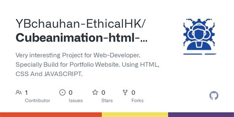 GitHub YBchauhan EthicalHK Cubeanimation Html Css Js Very Interesting Project For Web