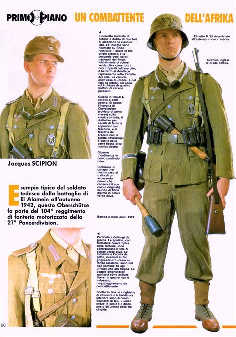 Un Combattente Dellafrika Korps 01 Uniformes Alemanes Uniformes