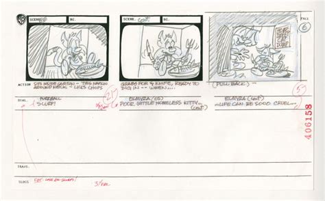 Tiny Toon Adventures Lets Do Lunch Storyboard Drawing Id Oct23116
