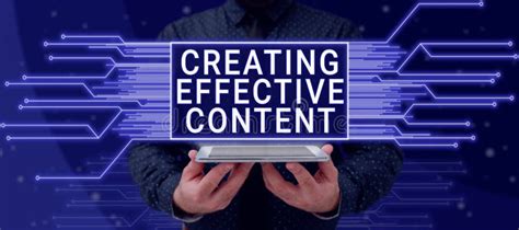 Text Showing Inspiration Creating Effective Content Business Idea Valuable Information