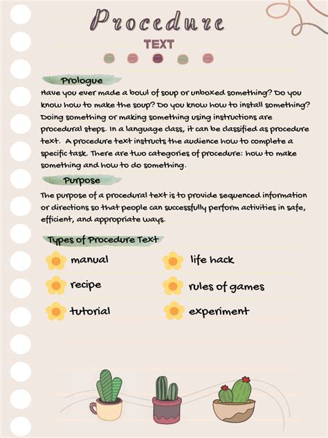 Lkpd Procedure Text X Tjkt Pdf Procedural Knowledge Sentence