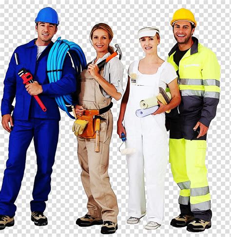 Blue Collar Worker Personal Protective Equipment Construction Worker
