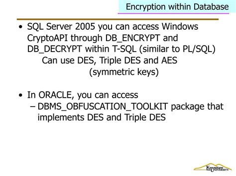 Ppt Database Encryption Powerpoint Presentation Free Download Id37396
