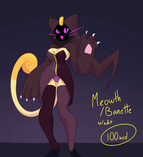 Rule 34 Banette Big Breasts Breasts Dullyarts Female Foxslimes Meowth