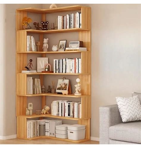 공부용 모던 다층 책장 단단한 나무 코너 보관 가벼운 럭셔리 심플 가정용 도서관 232662 티몬