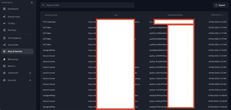 🔎 find leaked api keys in js files using jsmon log in at… jsmon