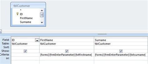 Microsoft Access Tips Using An Unbound Form To Obtain Query Parameters