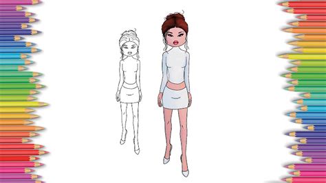 Coloring Pages Dress To Impress Roblox 2025