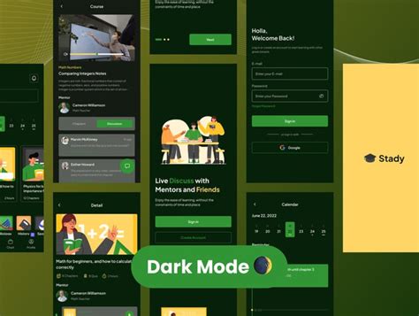 E Course Mobile App Ui Kit Ux And Ui Kits Ft Ecourse And App Envato