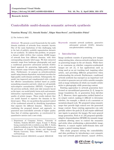 Pdf Controllable Multi Domain Semantic Artwork Synthesis