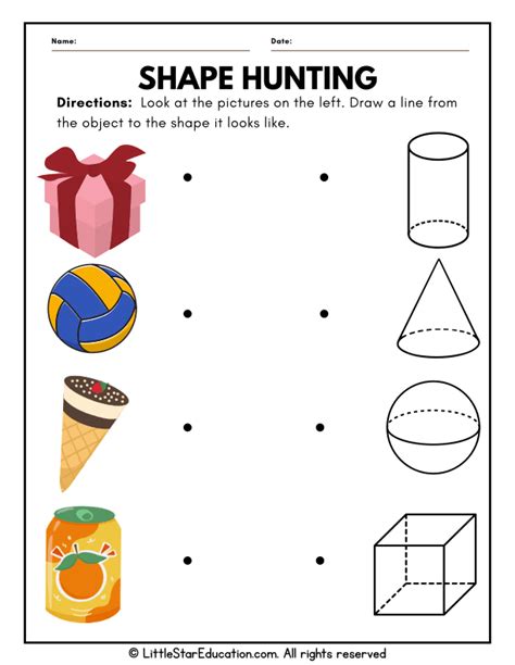 2d And 3d Shape Recognition For Kindergarten And 1st Grade