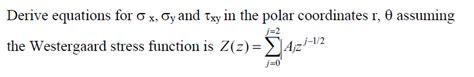Solved Derive Equations For σx σy ﻿and τxy ﻿in The Polar
