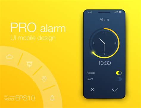 Timer Application Ui Design Concept Royalty Free Vector