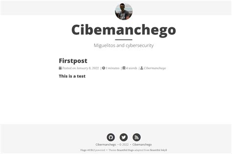 Create Your Own Blog With Hugo And S3 Cibermanchego