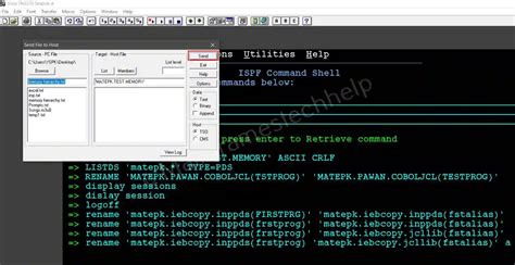 Ispf Send File To Mainframe Server