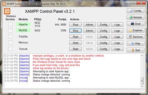 Cara Memperbaiki Xampp Error Apache Shutdown Unexpectedly Smart It