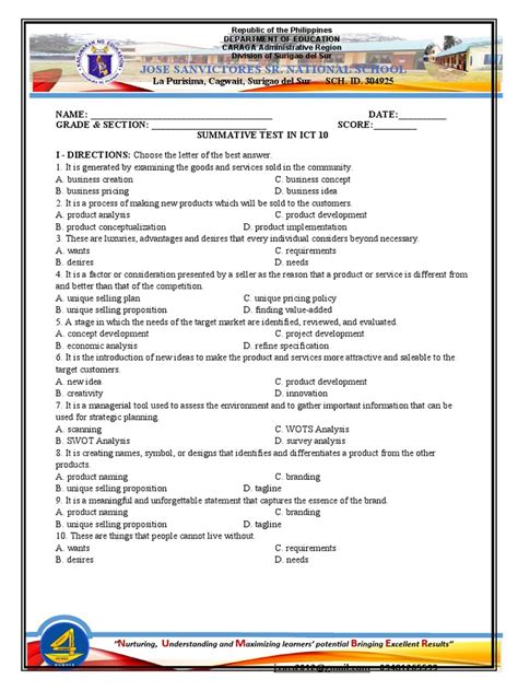 summative ict 10 pdf educational technology pricing