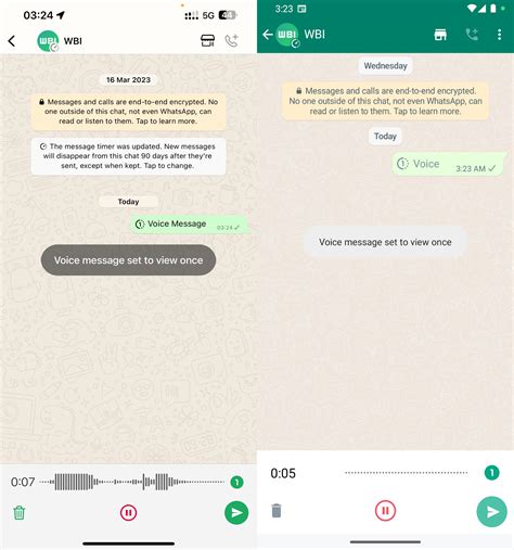 Whatsapp News Of The Week Voice Messages With View Once Mode For Ios And Android Beta Wabetainfo