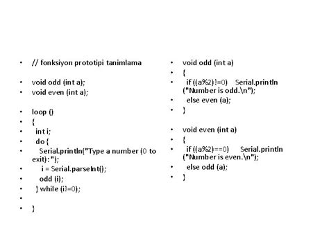 Arduinoda Fonksiyon Ve Interruplar Arduino Fonksiyonlar Donparametresi Fonksiyonad