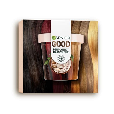 Garnier Good Permanent Hair Dye Replen Kit 50 Coffee Roast Brown Up To 100 Grey Coverage