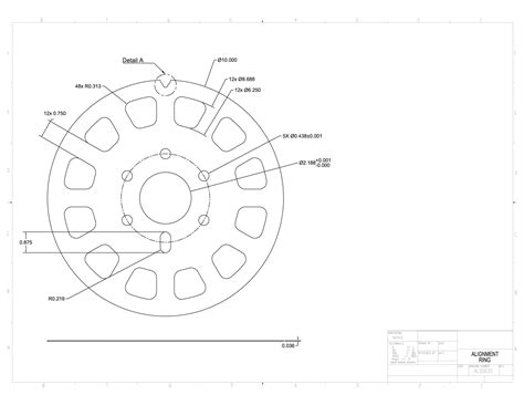 Alignment Ring Cad 01 A Laser Precision Laser Cutting