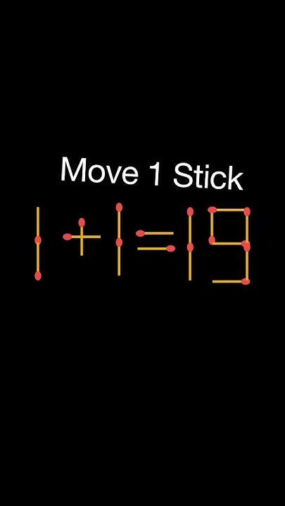 Matchstick Problem Challenge Matchstick Matchsticks Shorts Youtube