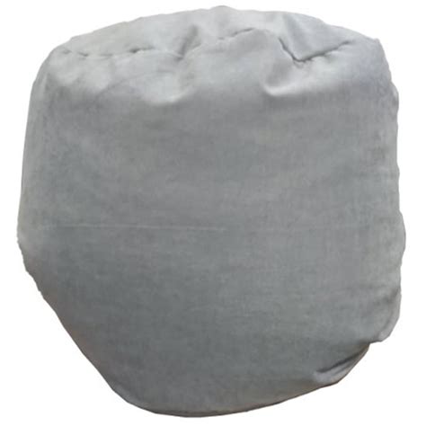 პუფი მრგვალი კონუსური ნაცრისფერი M ზომა 100x70 სმ Pufi