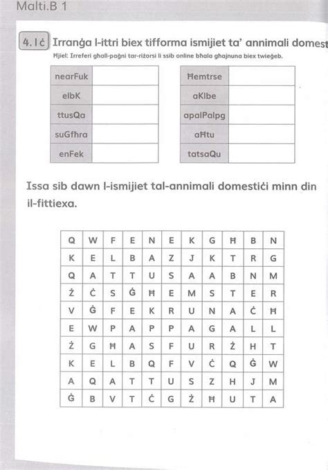 Malti B 1 Ktieb Ta Taħriġ Bdl Books