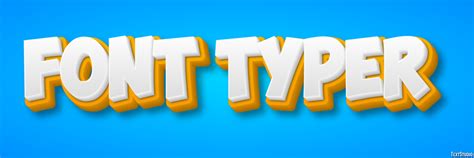font typer text effect and logo design font