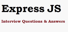 TOP Express JS Interview Questions And Answers MCQs And Answers