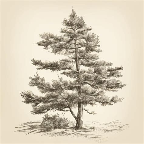 58 000 Pine Tree Sketch Pictures
