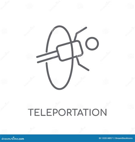 Linear Teleportation Icon From Future Technology Outline Collection Thin Line Teleportation