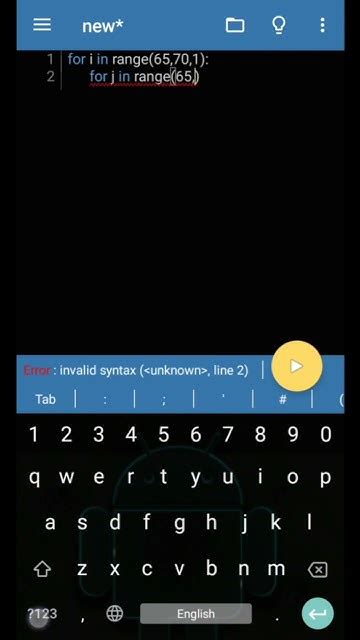 Pattern A Ab Abc Abcd Abcde In Python Python Programing Shorts