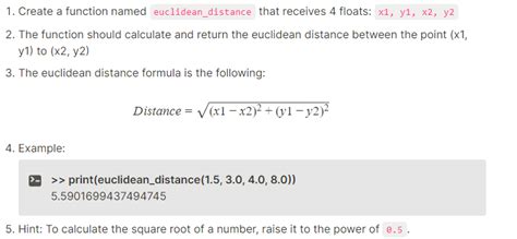 Solved 1 Create A Function Named That Receives 4 Floats