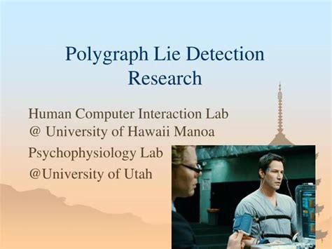 PPT Polygraph Lie Detection Research PowerPoint Presentation Free Download ID 5641386