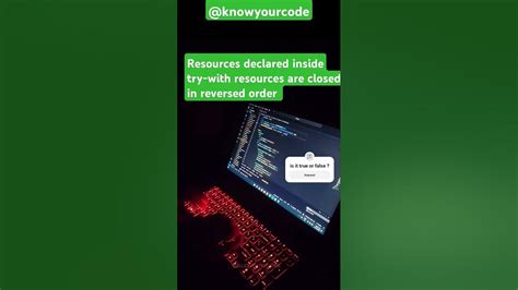 How Resources Are Closed Inside Try With Resources Java Coding