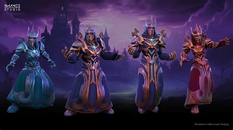 Stylized Fantasy Shadow Mage Outfit