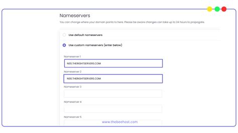 Update Nameservers In Domain Thebeehost Knowledge Base