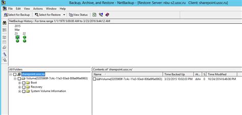 Nbu 761 And Issue With Sharepoint Backuprestore Vox