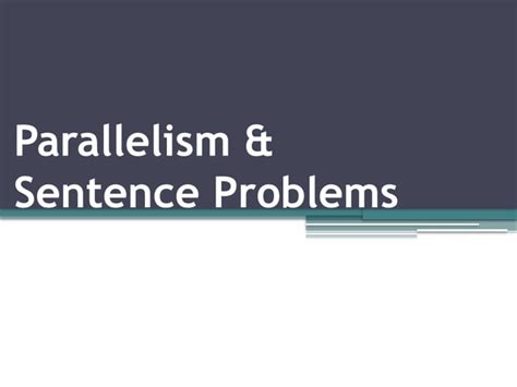 Parallelism A Language Concept Pptx Giving Awarness About Parallelism