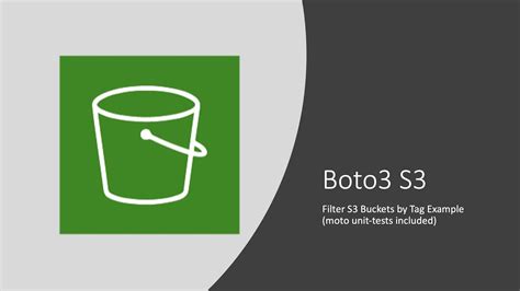 Boto3 Tutorial Filter S3 Buckets By Tag YouTube