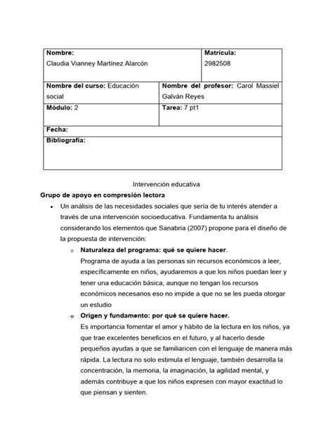 Tarea 7 Pt1 Eduacion Social Pdf